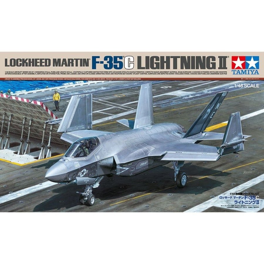 Tamiya 1:48 F-35C Lightning II Model Kit (61127) | Aussie Hobbies – Aussie Hobbies