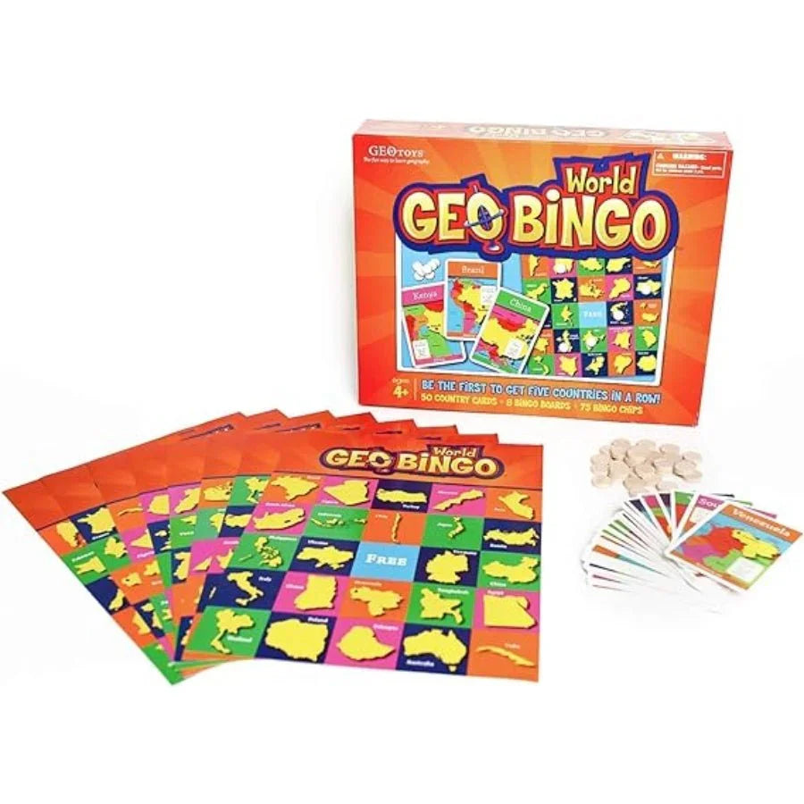 World GeoBingo by GeoToys – Educational Geography Bingo Game – Aussie ...