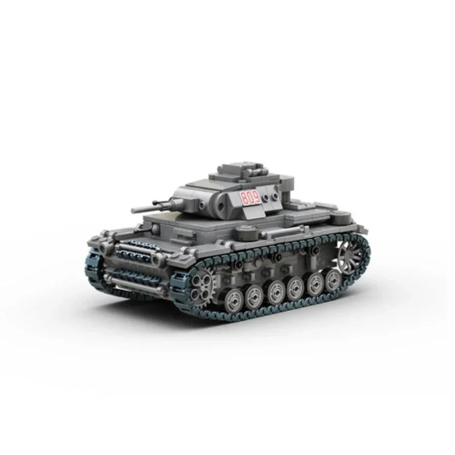 Build Army Panzer III WW2 German Medium Tank Brick Model Kit – Aussie ...