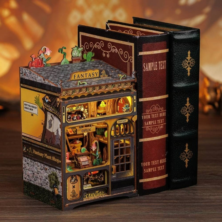 Fantasy Plant Shop DIY Book Nook – Miniature Craft Diorama Kit – Aussie ...