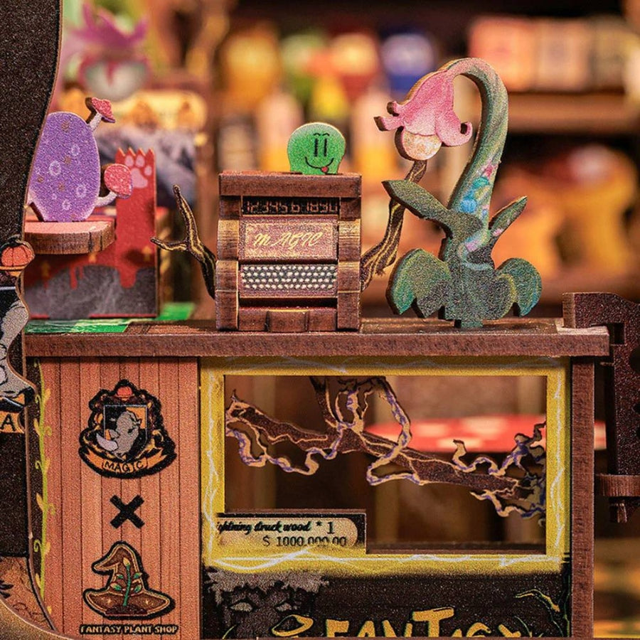 Fantasy Plant Shop DIY Book Nook – Miniature Craft Diorama Kit – Aussie ...