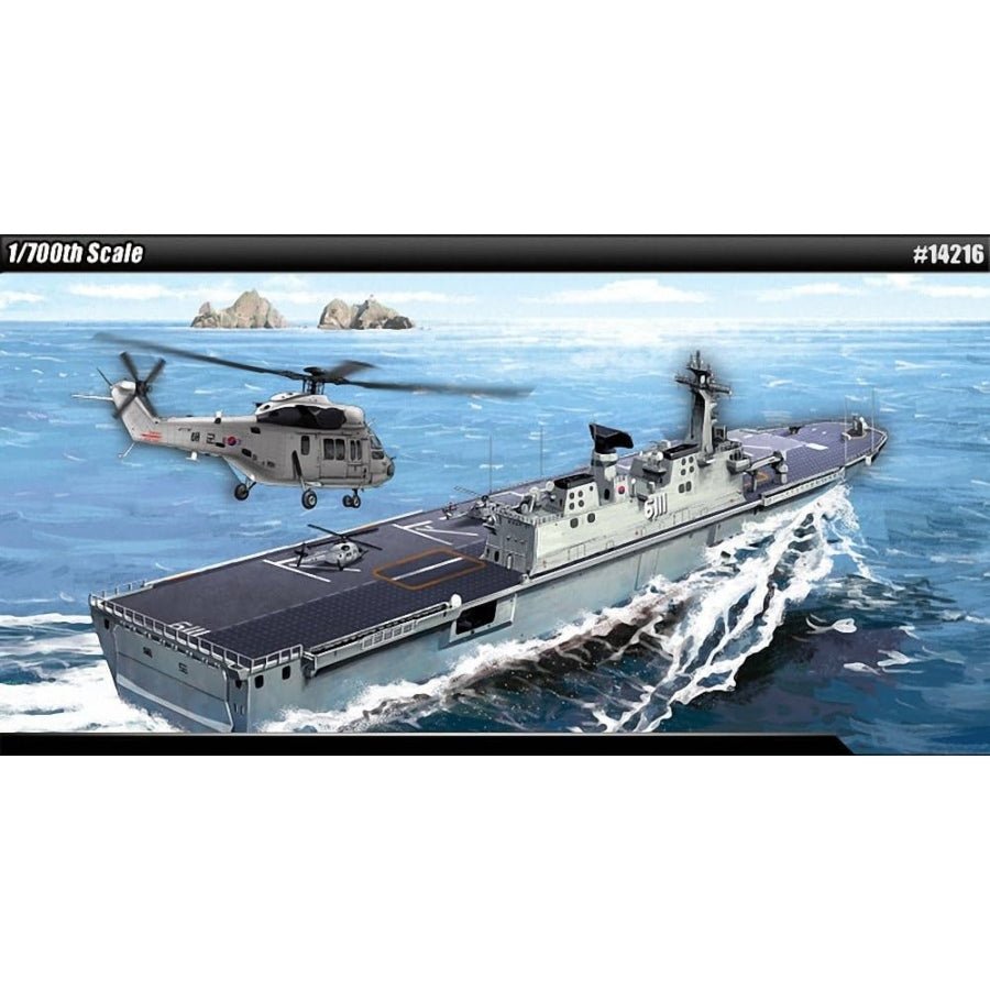 Academy 1/700 ROK Navy Dokdo (LPH 6111) Model Kit – Aussie Hobbies
