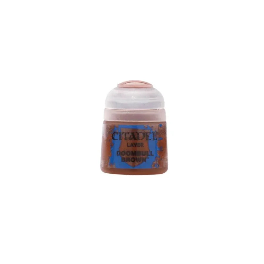 Citadel Layer: Doombull Brown – Deep Red-Brown Warhammer Paint (22-45 ...
