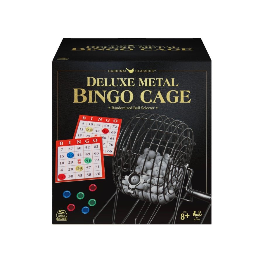 Classic Deluxe Metal Cage Bingo – Complete Bingo Set for All Ages ...