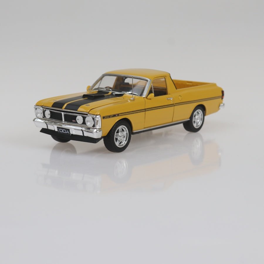 DDA Yellow Ochre 1971 XY GTHO Ford Falcon Ute 1:24 Scale Diecast – Aussie Hobbies