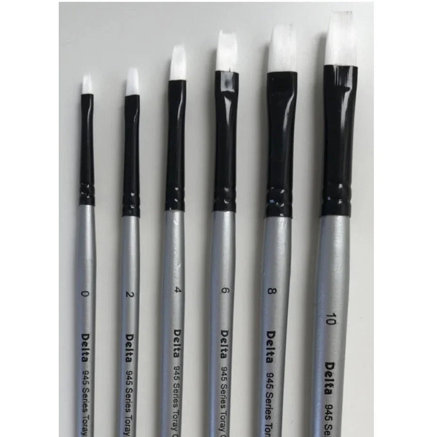 Delta Toray Flat Brush – Sizes 0 to 10 | Model & Acrylic Paint Brush ...