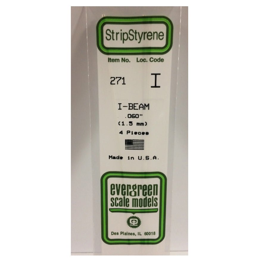 Evergreen Scale Models Polystyrene I-Beam – Aussie Hobbies