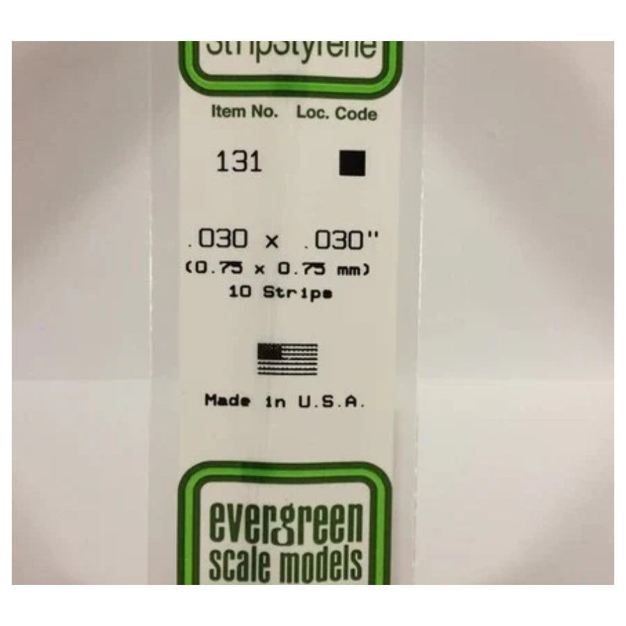 Evergreen Scale Models Polystyrene Strips 0.75mm – Aussie Hobbies