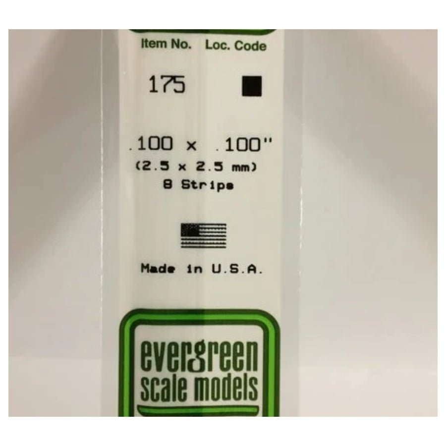 Evergreen Scale Models Polystyrene Strips 2.5mm – Aussie Hobbies