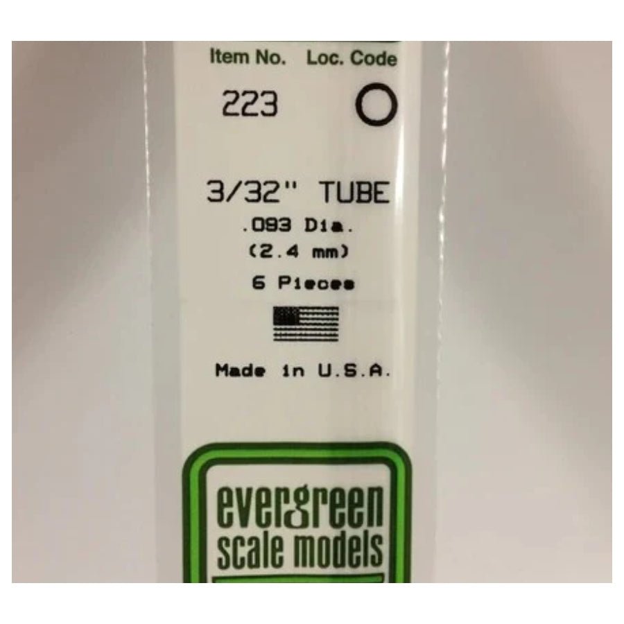 Evergreen Scale Models Polystyrene Tube – Aussie Hobbies