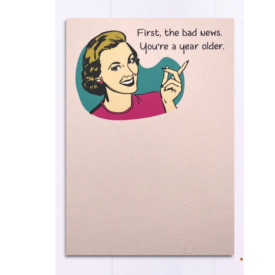 Funny Birthday Card – You're a Year Older But No One Can Tell! – Aussie ...