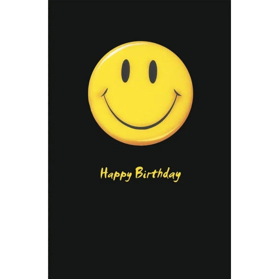 Happy Birthday Smiley Face Card – Bright & Cheerful – Aussie Hobbies