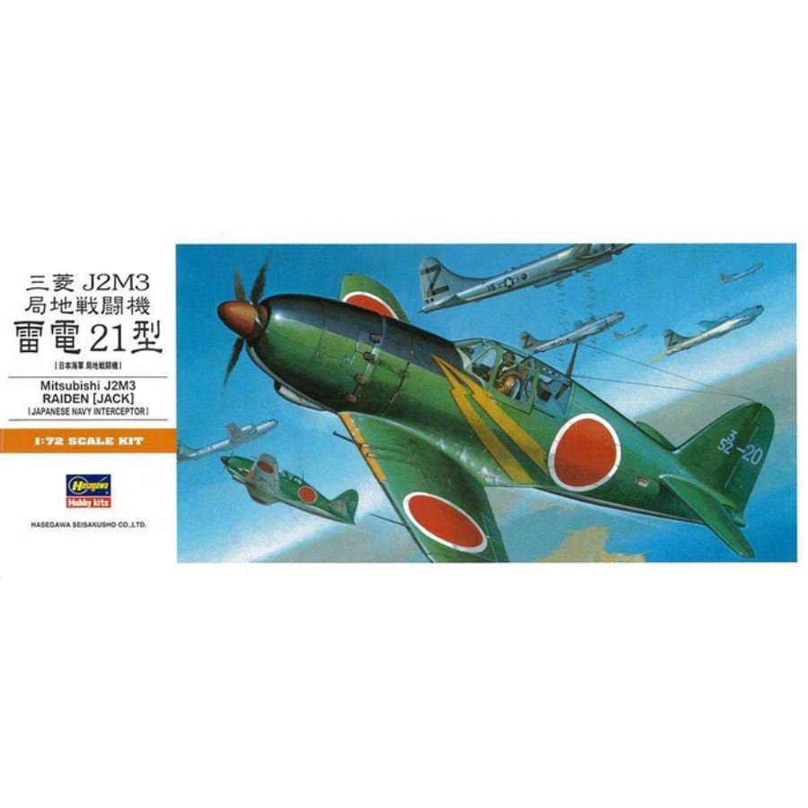 Hasegawa 1/72 MITSUBISHI J2M3 RAIDEN (JACK) – Aussie Hobbies