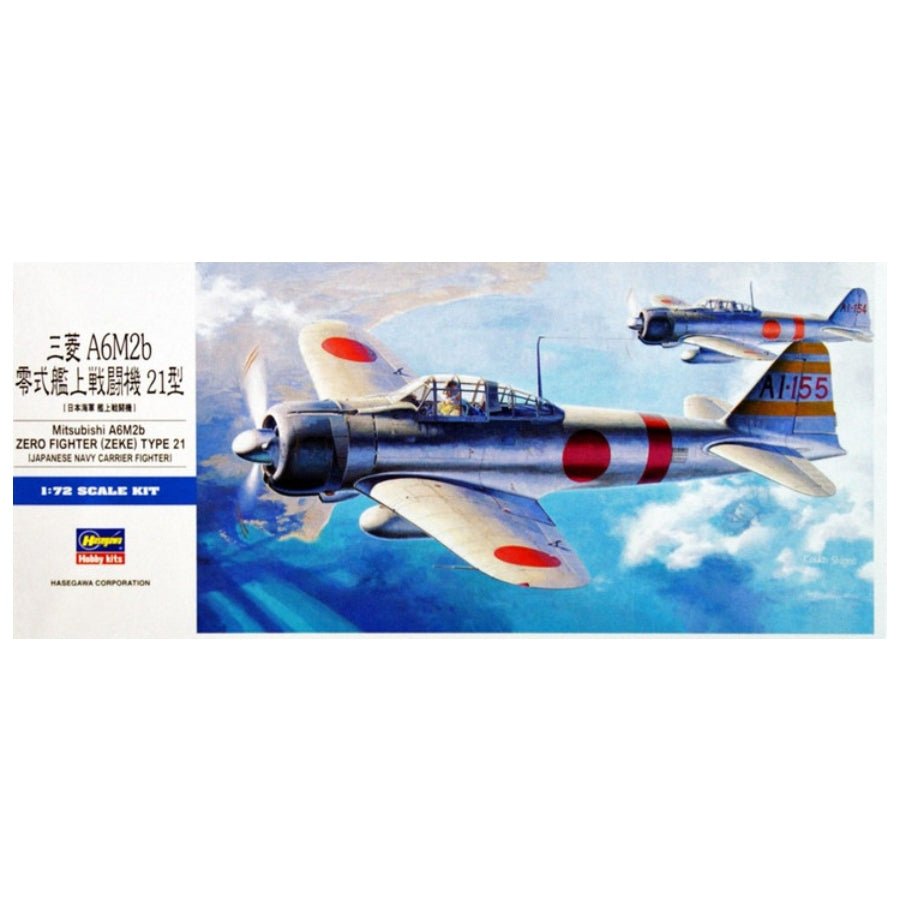 Hasegawa Mitsubishi A6m2 Zero Fighter Type 21 Plastic Model – Aussie Hobbies