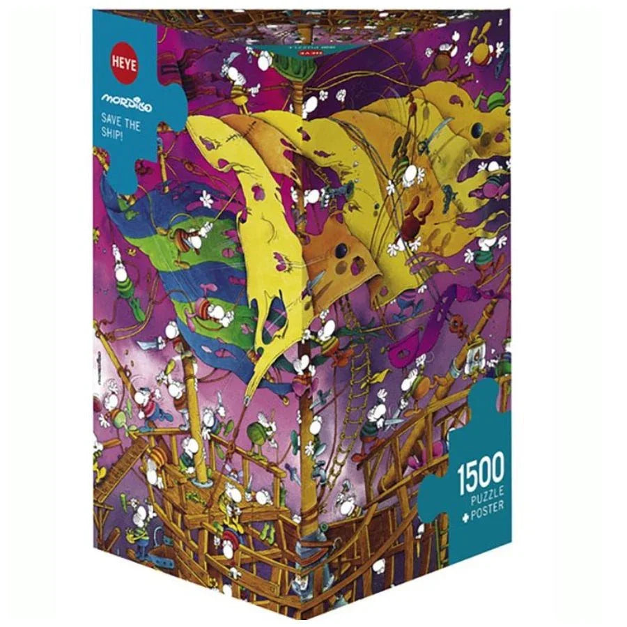 Heye Mordillo, Save The Ship Jigsaw Puzzle, 1500 Piece – Aussie Hobbies