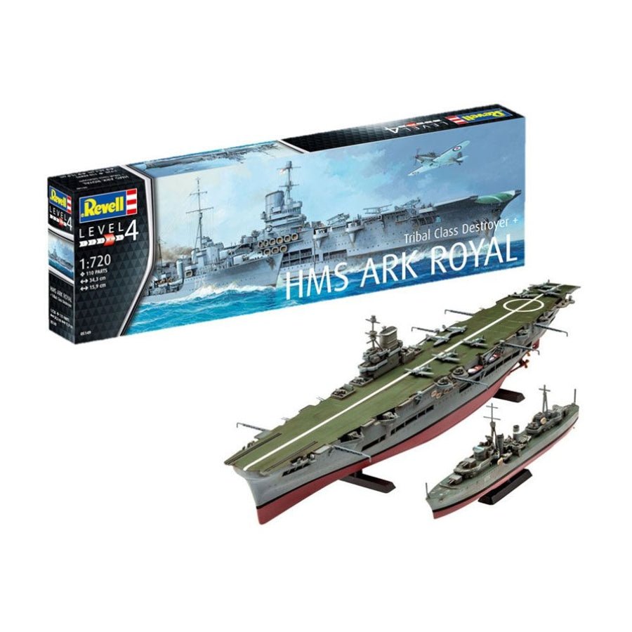 Revell 05149 1/720 HMS Ark Royal and Tribal Class Destroyer – Aussie Hobbies