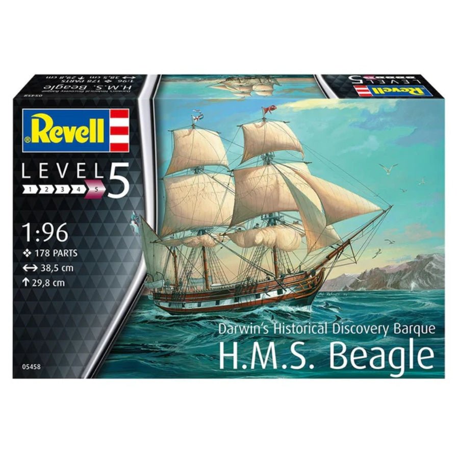 Revell 1/96 HMS Beagle Plastic Model Kit – Aussie Hobbies
