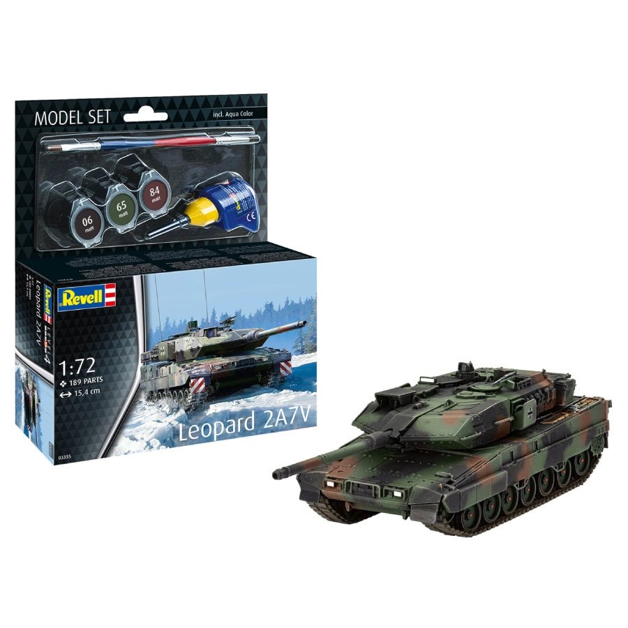 Revell 63355 Leopard 2A7V 1:72 Scale Model Kit Set – Aussie Hobbies
