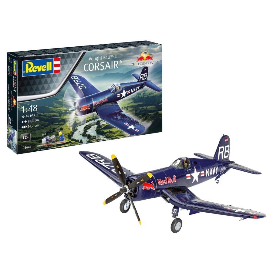 Revell F4U-4 Corsair 1:48 Gift Set – Flying Bulls | Aussie Hobbies – Aussie Hobbies