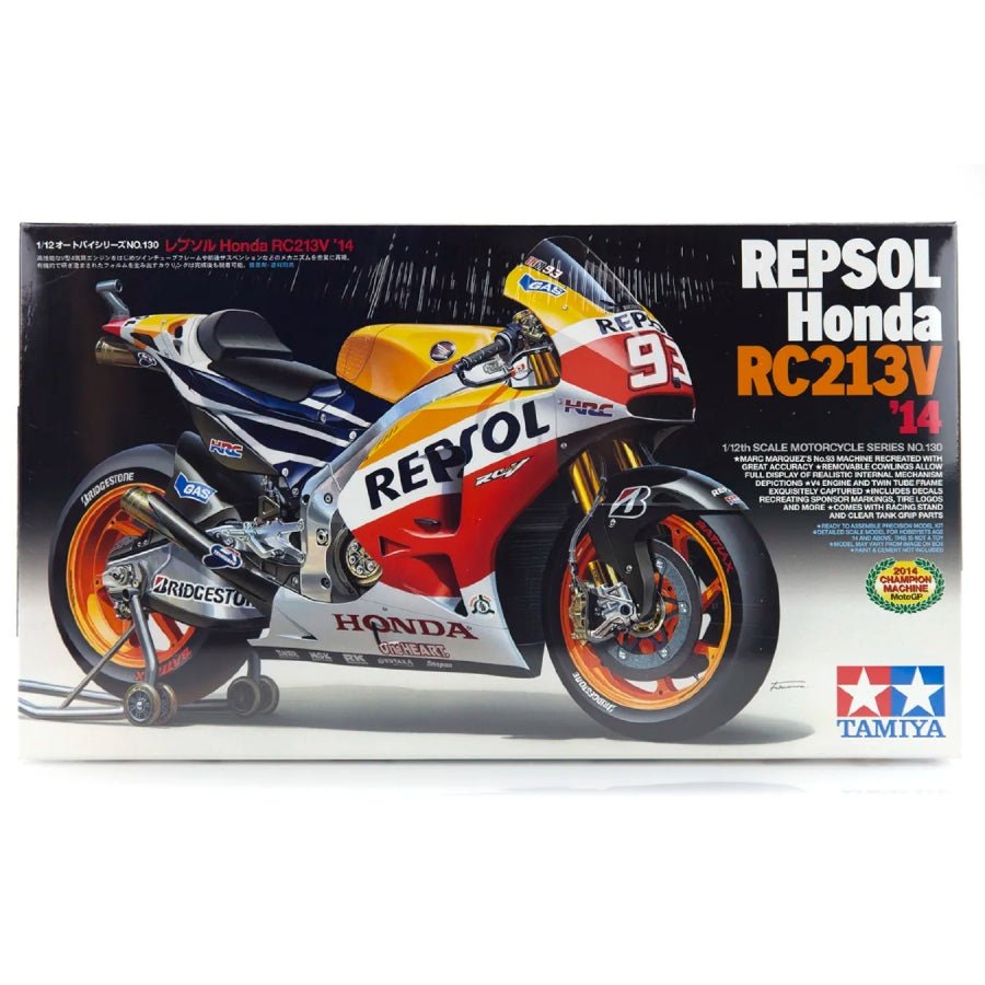 Tamiya 1/12 Repsol Honda RC212V 14 Motorcycle Plastic Model Kit ...