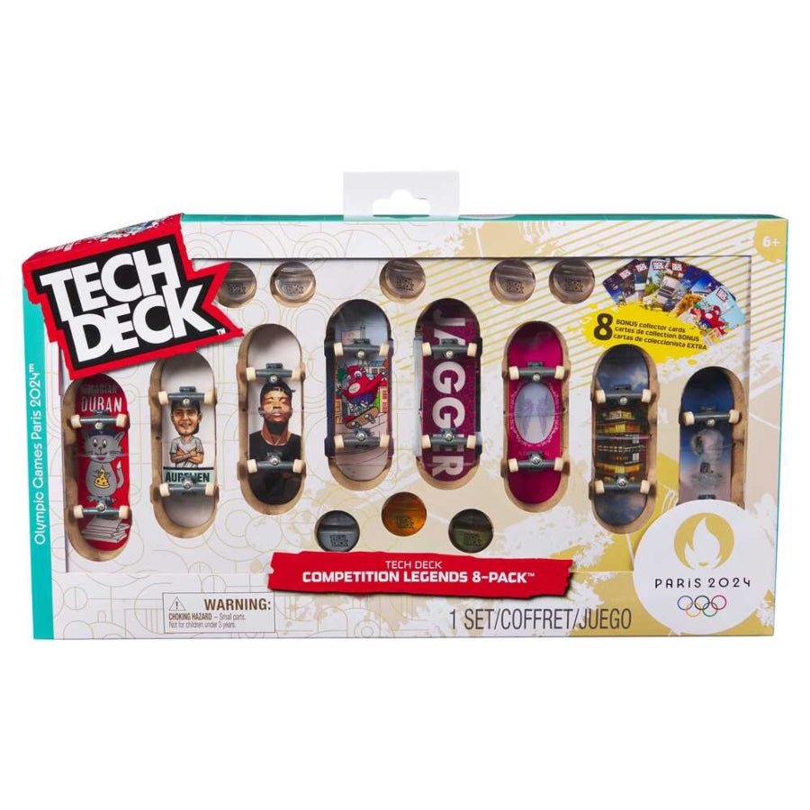 Tech Deck Olympic Games Paris 2024 96mm - Competition Legends 8 Pack ...