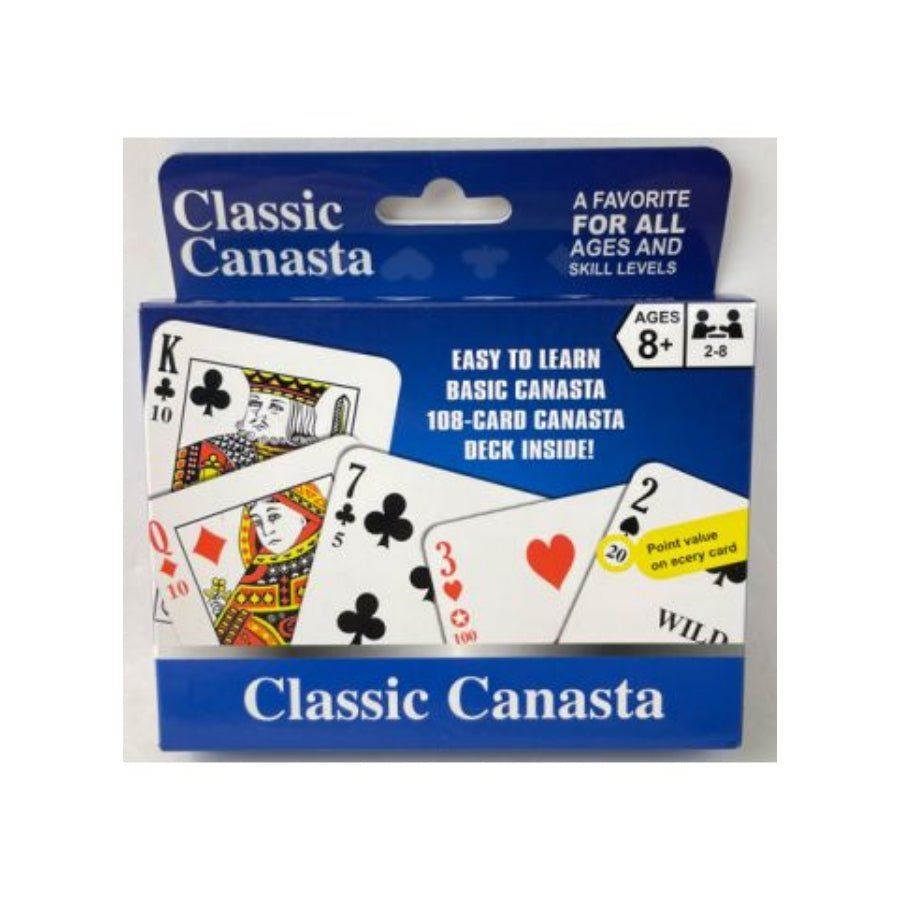 Classic Canasta Playing Card Game – Card Deck with Point Values ...