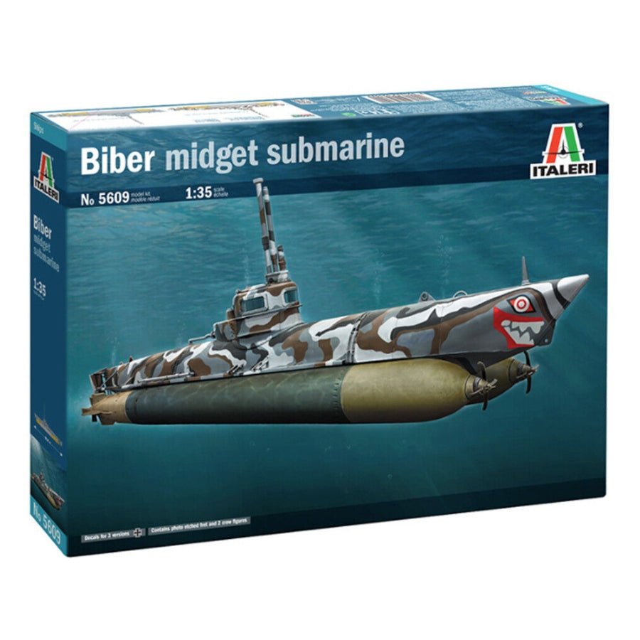 U-Boot Biber Midget Submarine 1/16 Kit Italeri (5609s) – Aussie Hobbies