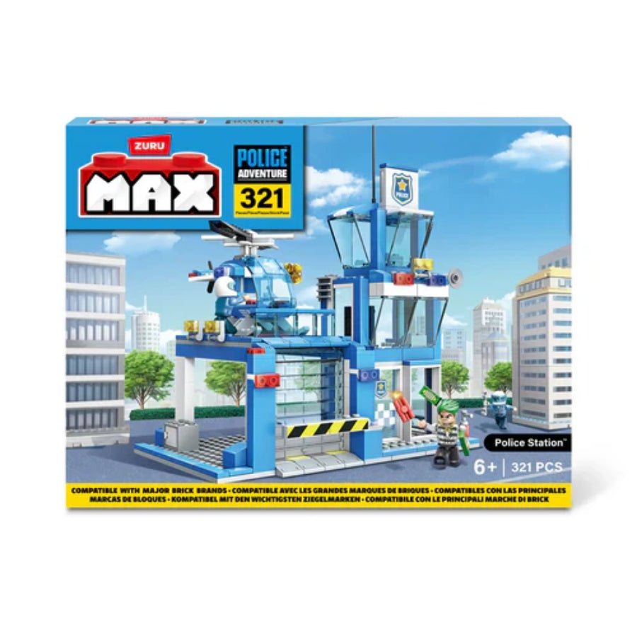 Zuru Max Build Police Station 321 Pieces – Aussie Hobbies