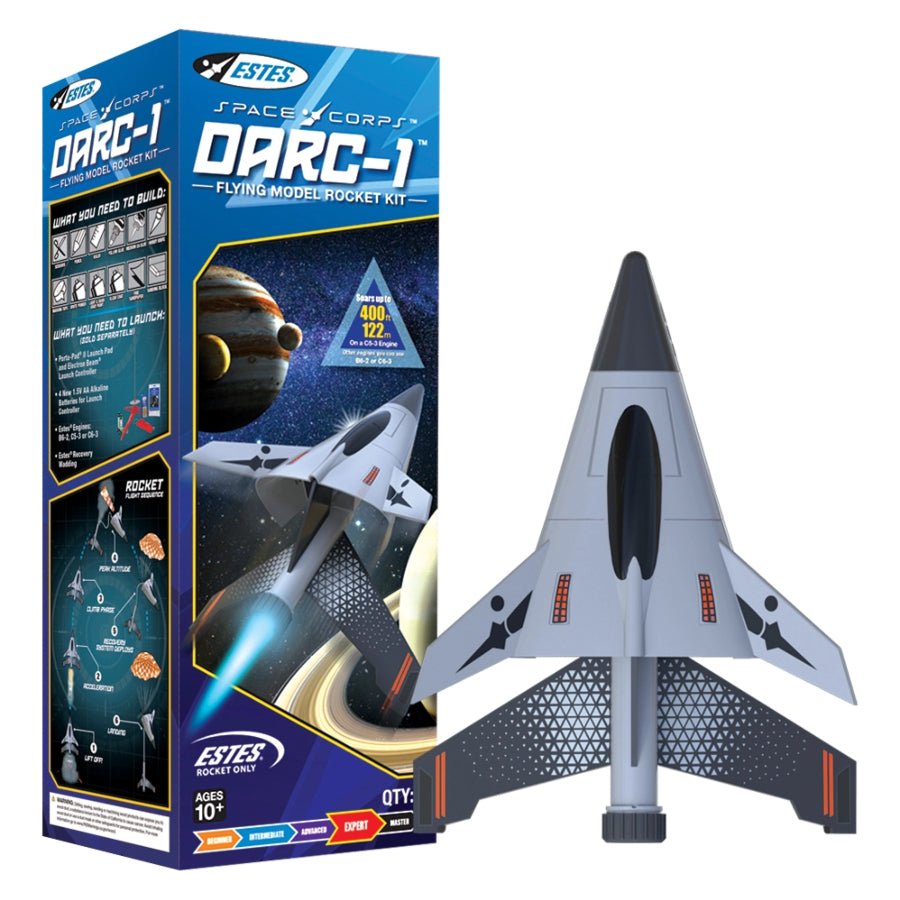 Estes Space Corps DARC-1 Expert Model Rocket Kit – Aussie Hobbies