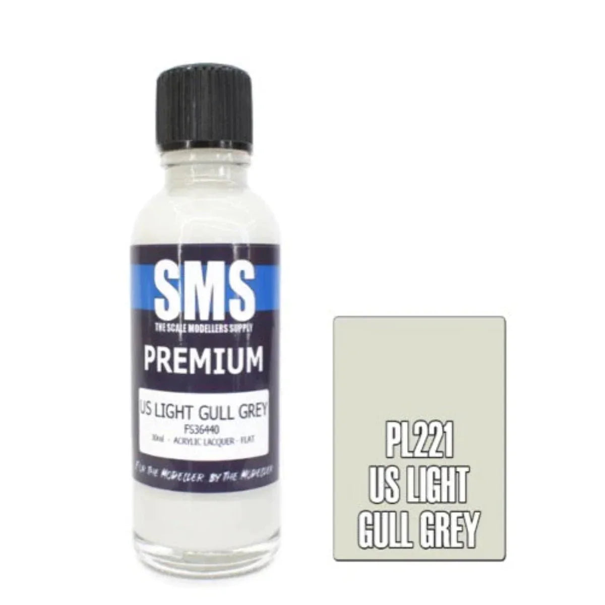 SMS Premium US Light Gull Grey – Acrylic Lacquer Model Paint 30ml ...