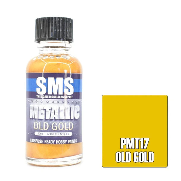 SMS Metallic Old Gold - Premium Metallic Model Paint | Aussie Hobbies ...